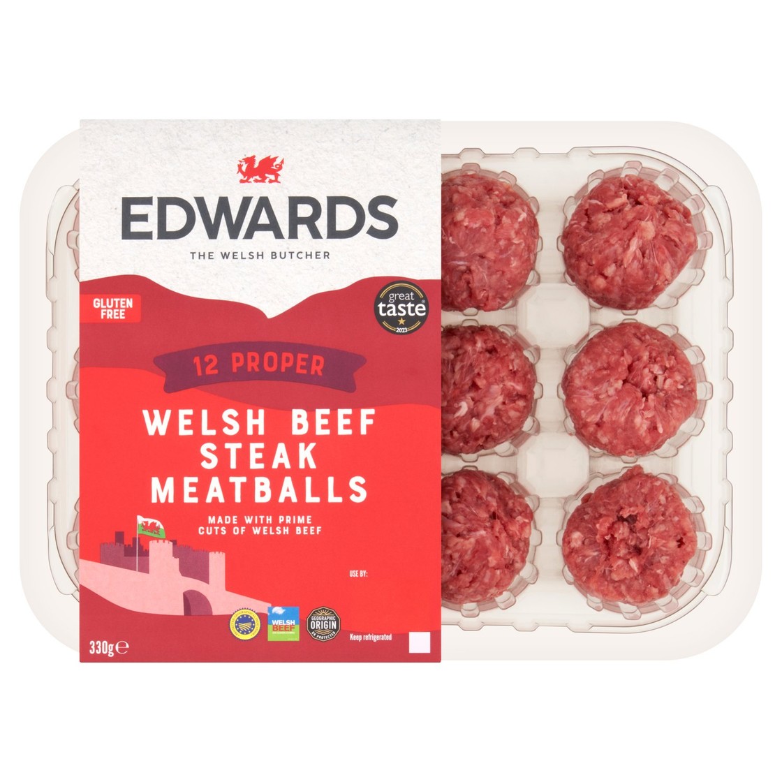 Edwards Welsh Beef Steak Meatballs - Ocado