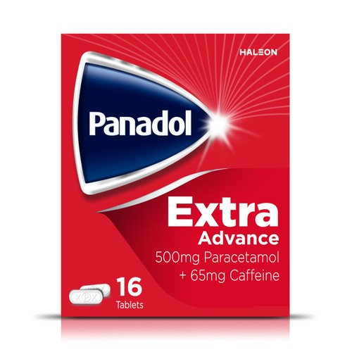 Panadol Extra Advance 500mg Paracetamol Caffeine Pain Relief Tablets ...