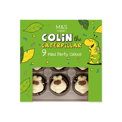 M&S 9 Mini Colin the Caterpillar Party Cakes - Ocado