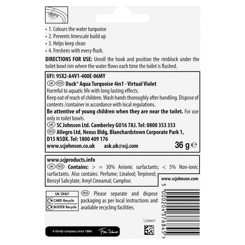 Duck 4-in-1 Colouring Rim Block Virtual Violet - Ocado