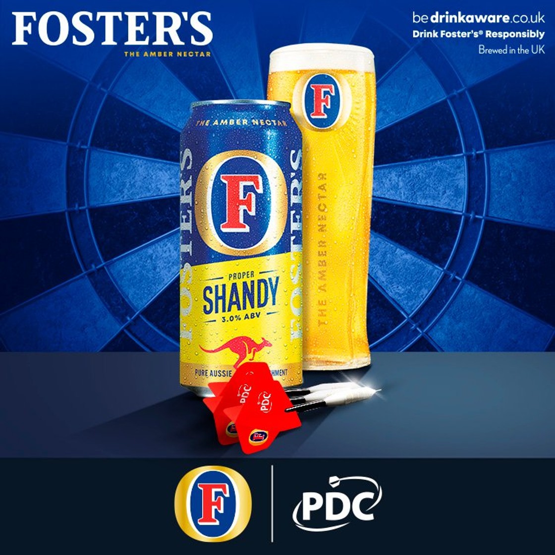 Foster's Proper Lager Shandy Beer Can - Ocado