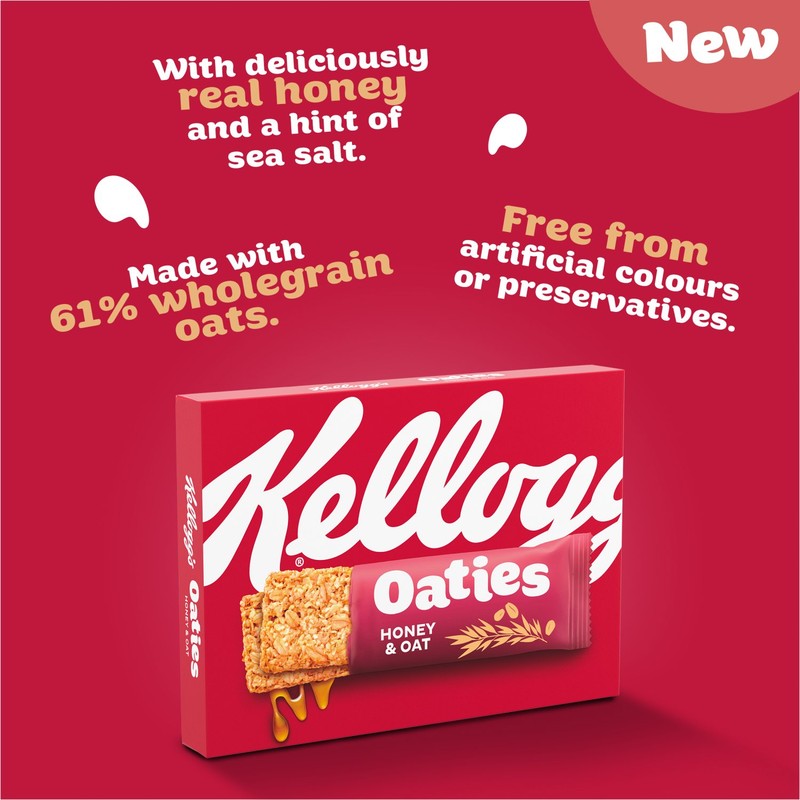 Kellogg's Oaties Honey & Oat Cereal Bar - Ocado