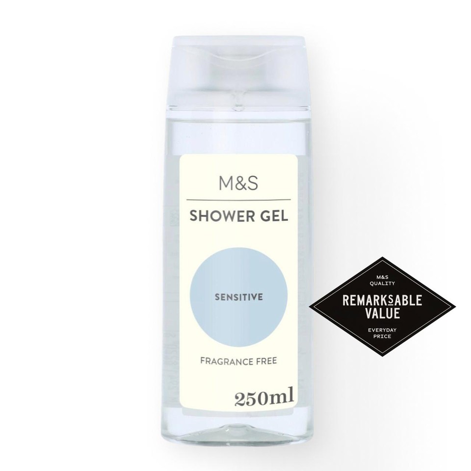 M&S Sensitive Shower Gel Fragrance Free - Ocado