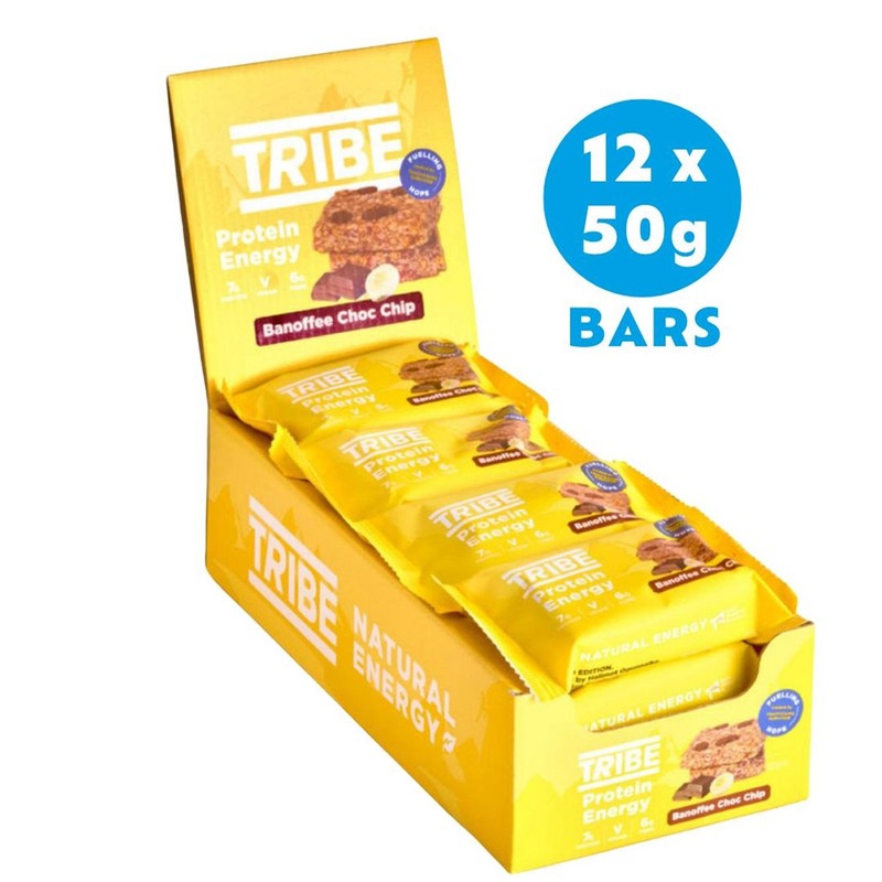 TRIBE Protein Energy Flapjack Banoffee Choc Chip - Ocado