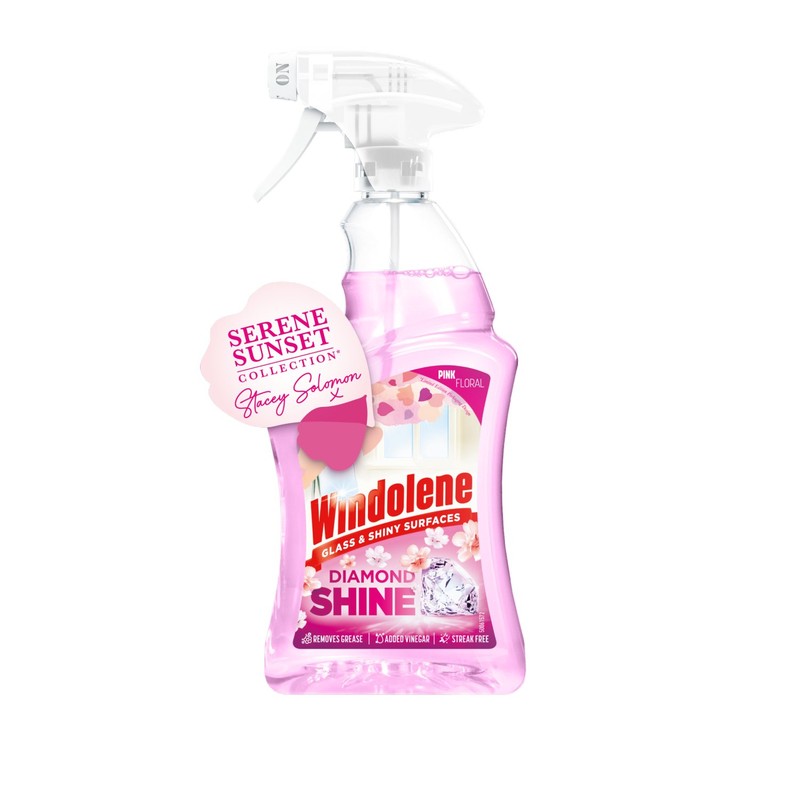 Windolene Diamond Shine Glass & Shiny Surfaces Pink Floral - Ocado