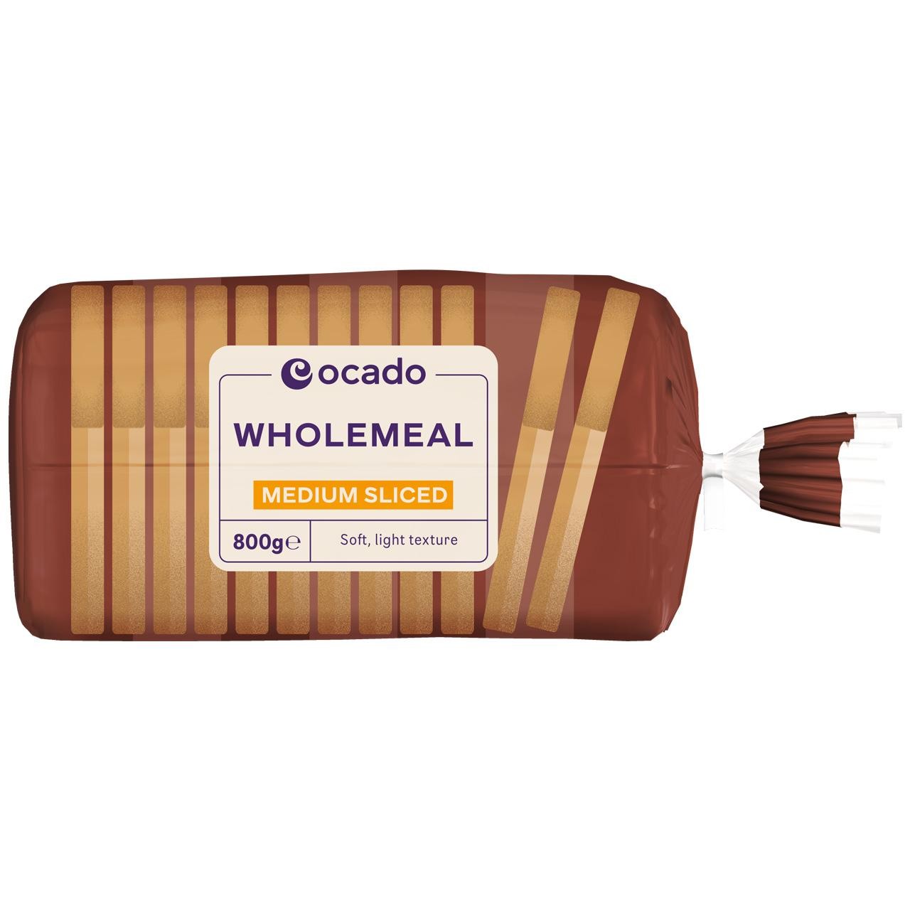Ocado Wholemeal Medium Sliced Bread - Ocado
