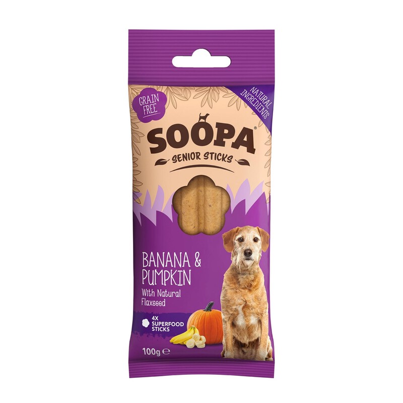 Soopa Banana & Pumpkin Senior Dental Sticks - Ocado