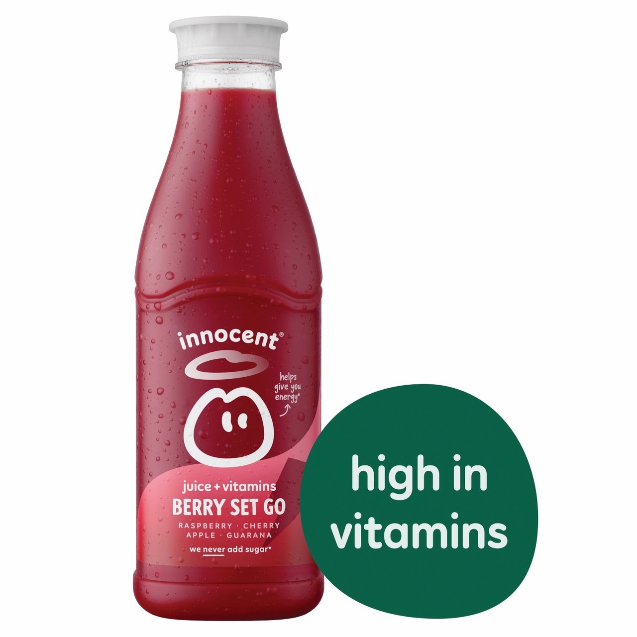 Innocent Plus Berry Set Go Raspberry & Cherry Juice with Vitamins - Ocado