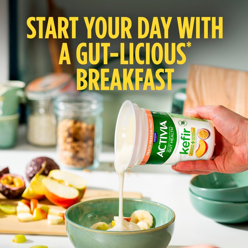 Activia Kefir Peach Passionfruit Gut Health Fruit Yoghurt Big Pot - Ocado