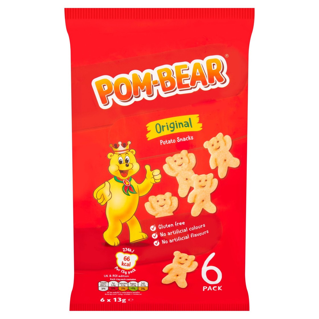 Pom-Bear Original Multipack Crisps - Ocado