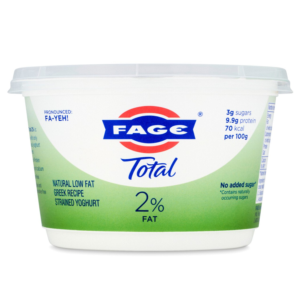 Fage Total 2% Fat Natural Low Fat Greek Recipe Strained Yoghurt - Ocado