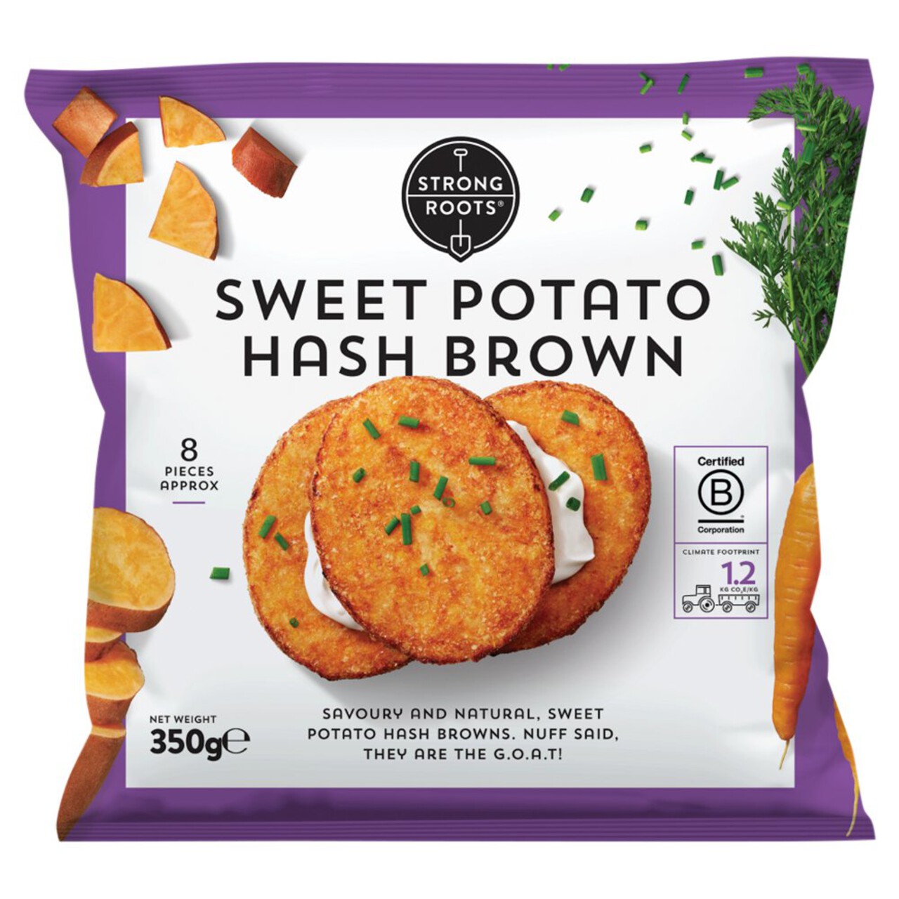 Strong Roots Sweet Potato Hash Browns - Ocado