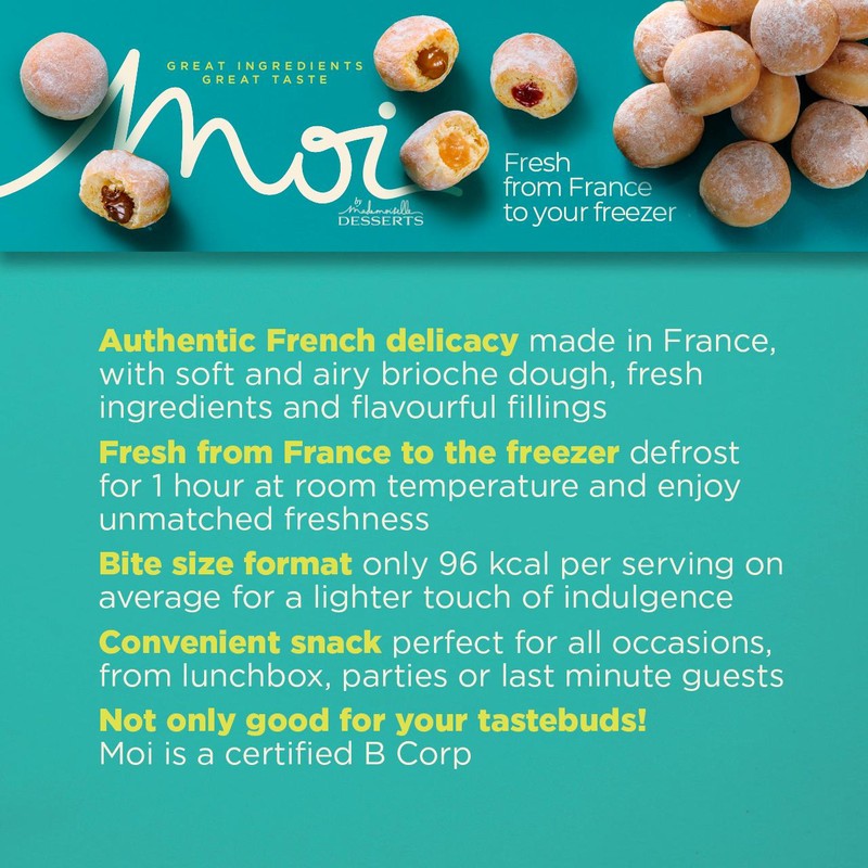 MOI Red Fruits filled Mini Beignets - Ocado