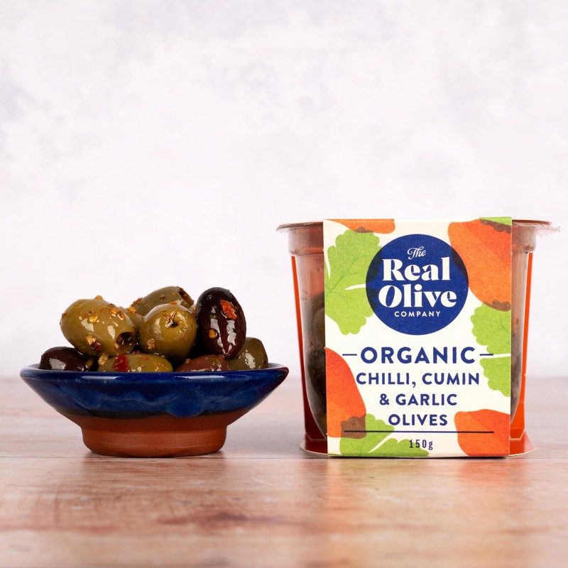 Real Olive Co. Organic Mixed Pitted Olives with Moroccan Flavours - Ocado