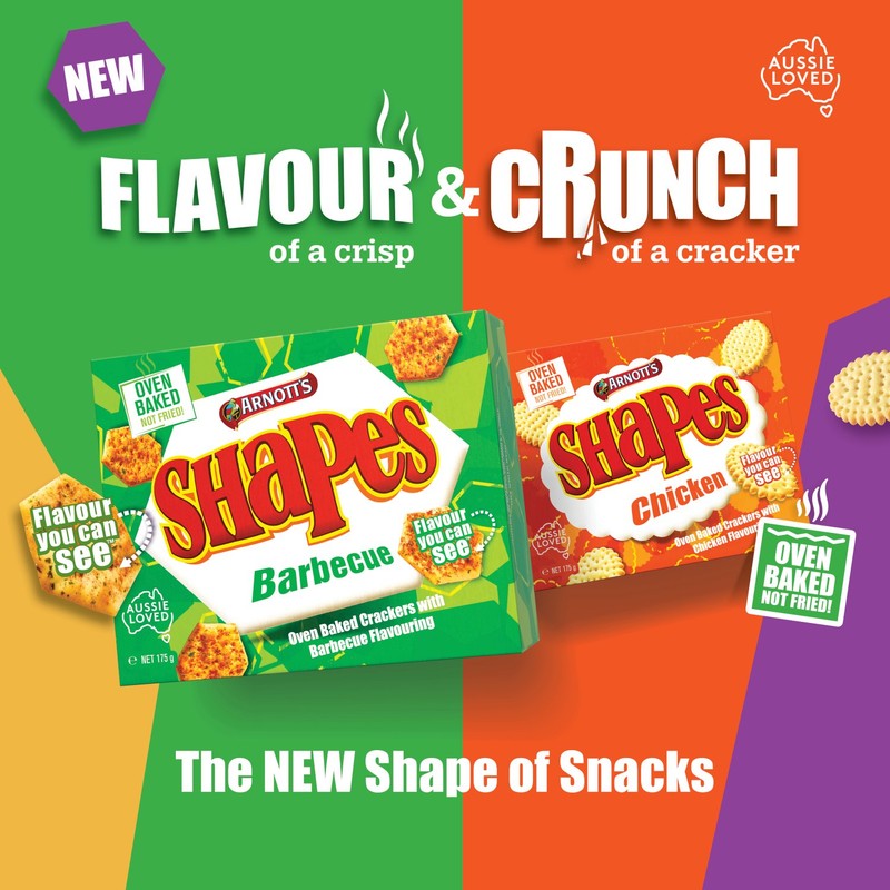 Arnott's Shapes Pizza Snack Crackers - Ocado