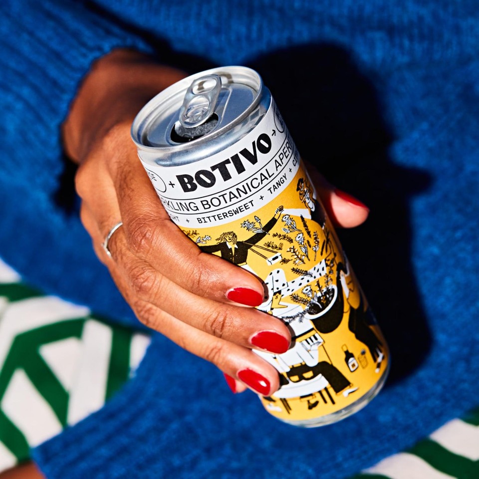 Botivo Alcohol Free Sparkling Botanical Aperitivo Can - Ocado