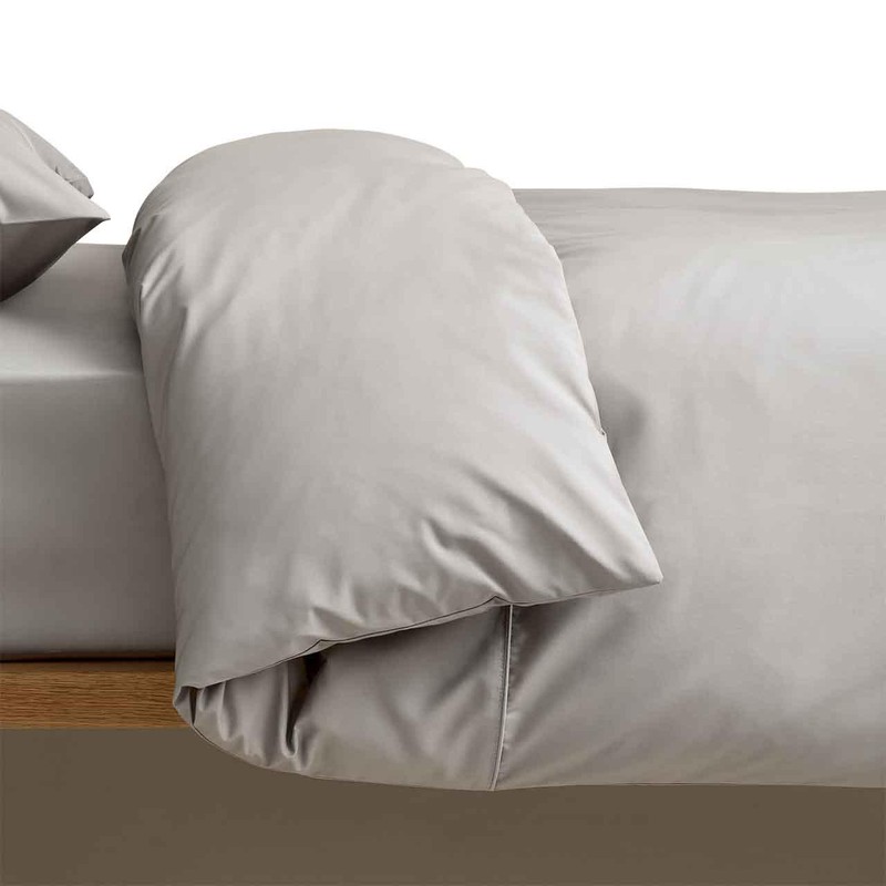 M&S Egyptian Cotton 230 Thread Count Duvet Cover, Super King, Smoke - Ocado