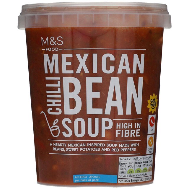M&S Mexican Chilli Bean Soup - Ocado