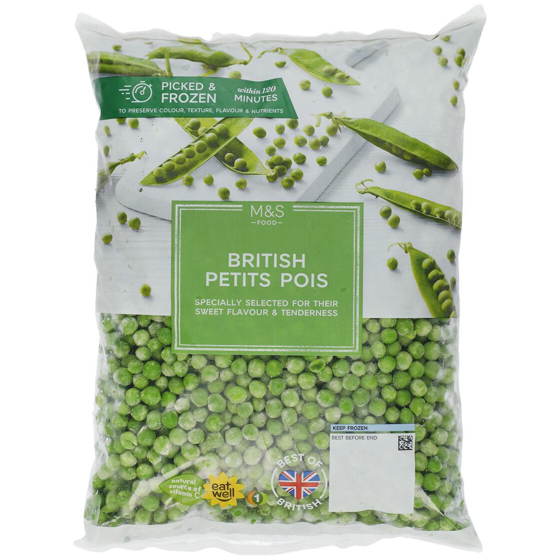 M&S British Petits Pois Frozen - Ocado