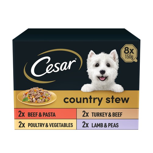 Cesar Country Stew Adult Wet Dog Food Trays Special Selection - Ocado