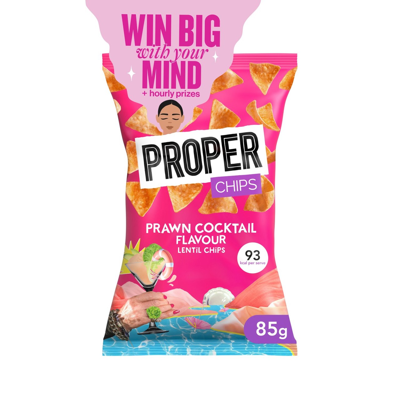 PROPERCHIPS Prawn Cocktail Lentil Chips - Ocado