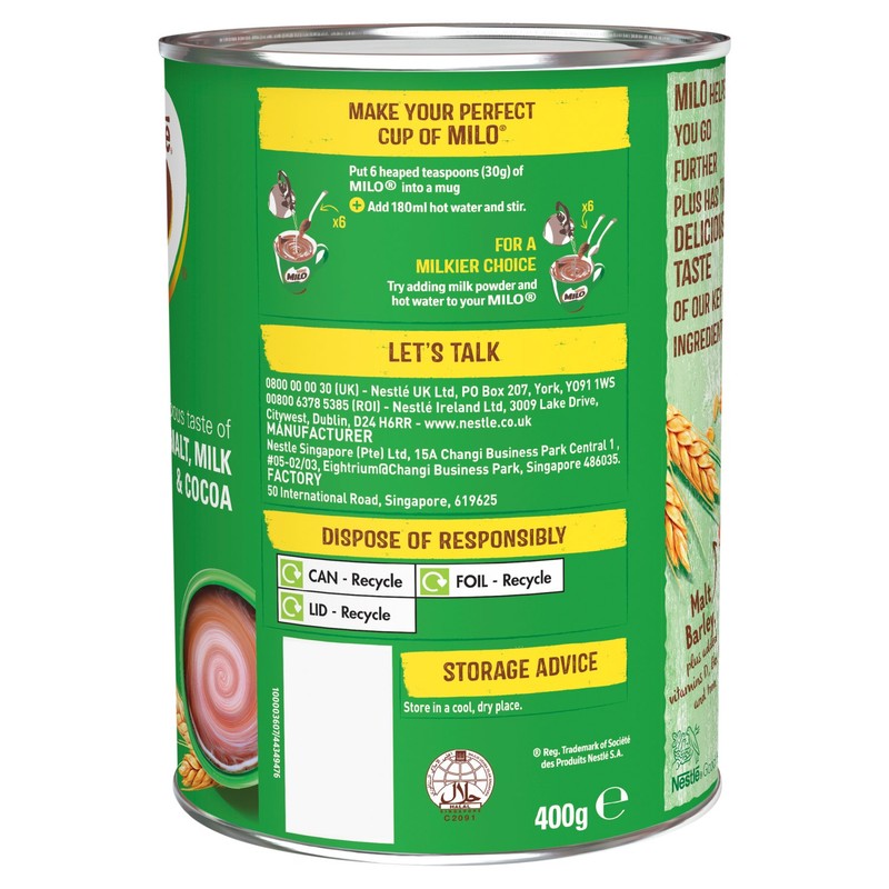 Milo ACTIV-GO Malted Milk - Ocado