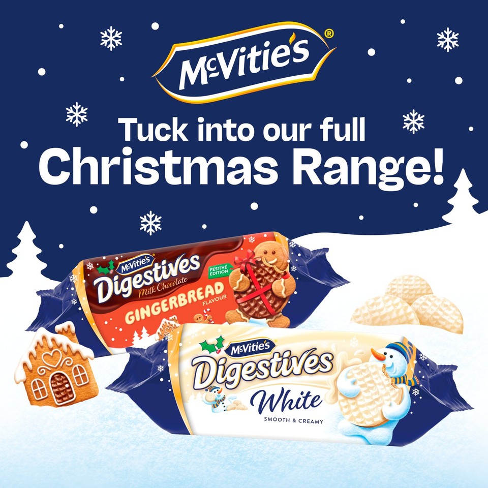 McVitie's Gingerbread Chocolate Digestive Christmas Biscuits - Ocado