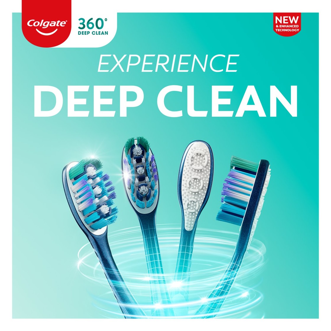 Colgate 360 Deep Clean Manual Toothbrush - Ocado