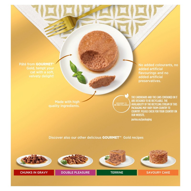 Gourmet Gold Pate Recipes Wet Cat Food - Ocado