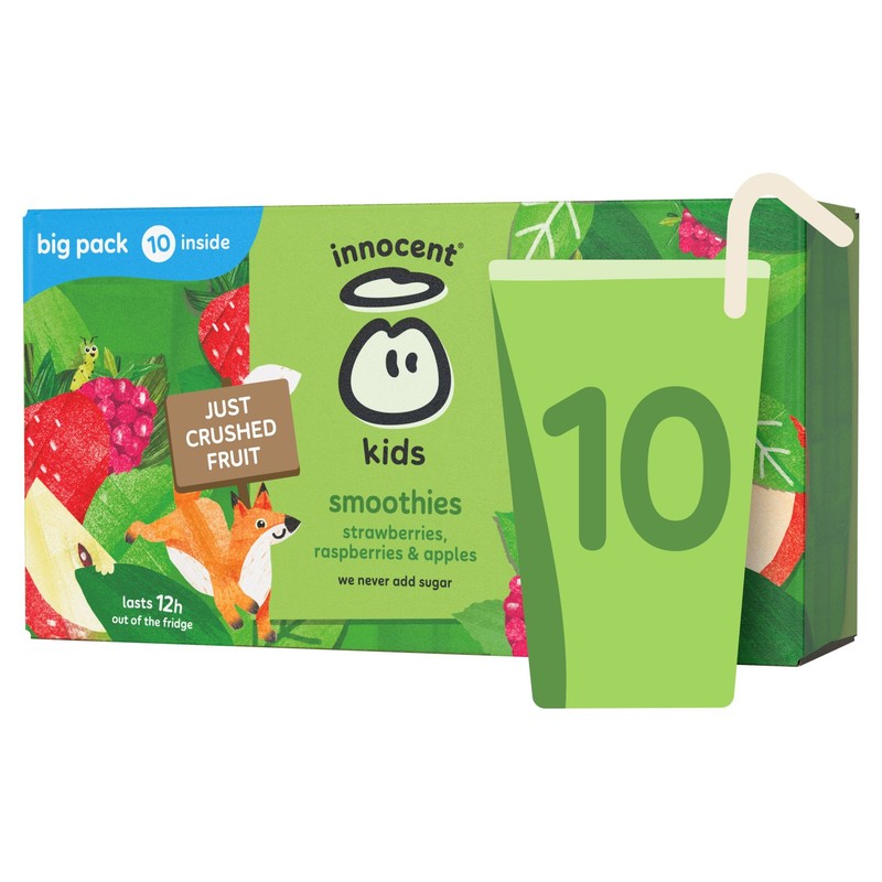 Innocent Kids Strawberries, Raspberries & Apples Smoothies - Ocado
