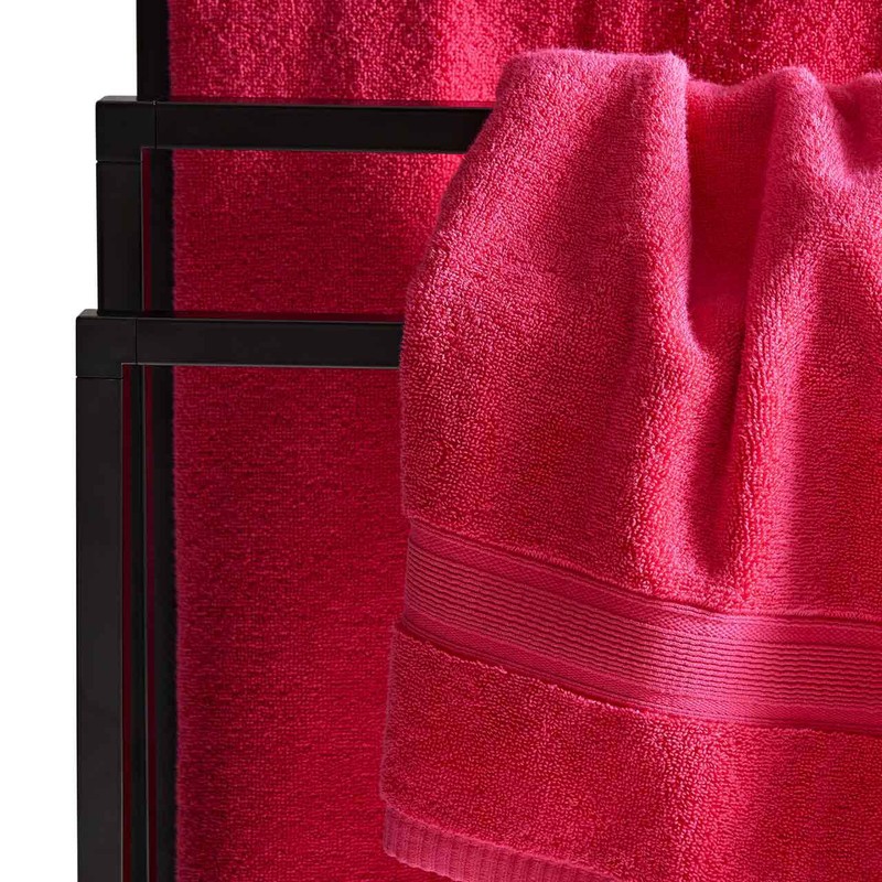 M&S Super Soft Antibacterial Cotton, Hand Towel, Raspberry - Ocado