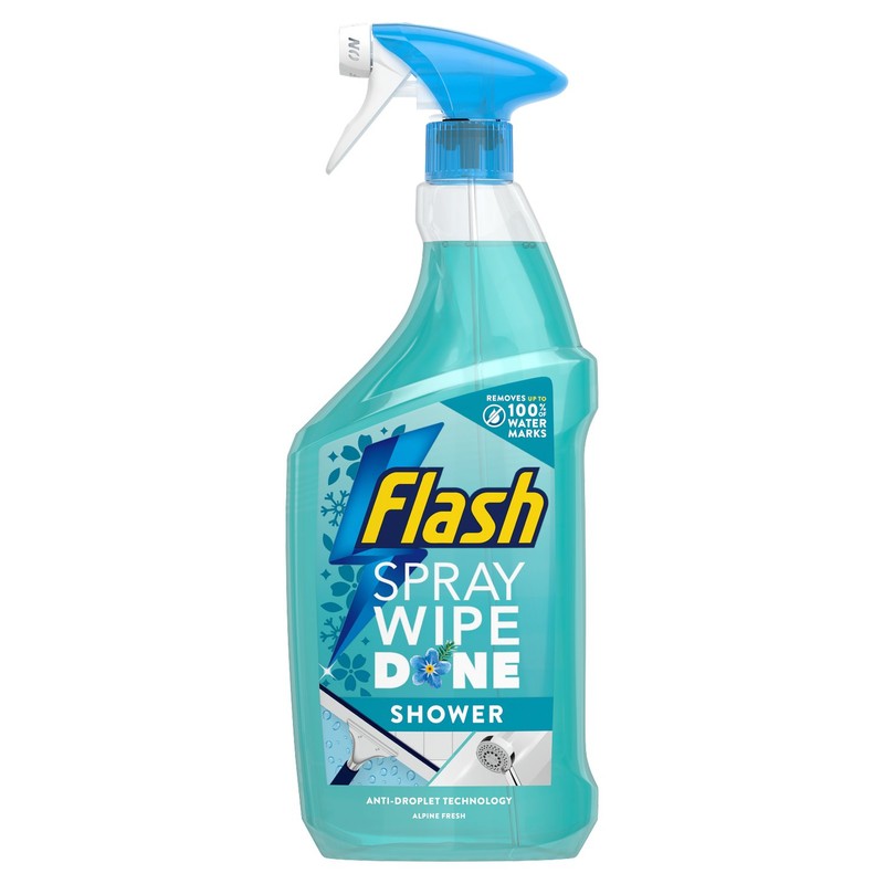 Flash Spray Wipe Done Shower Alpine Fresh Cleaning Spray 800ml - Ocado