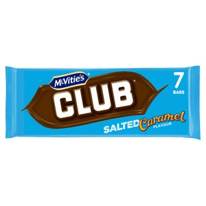 McVitie's Club Salted Caramel Flavour Biscuit Bars Multipack - Ocado