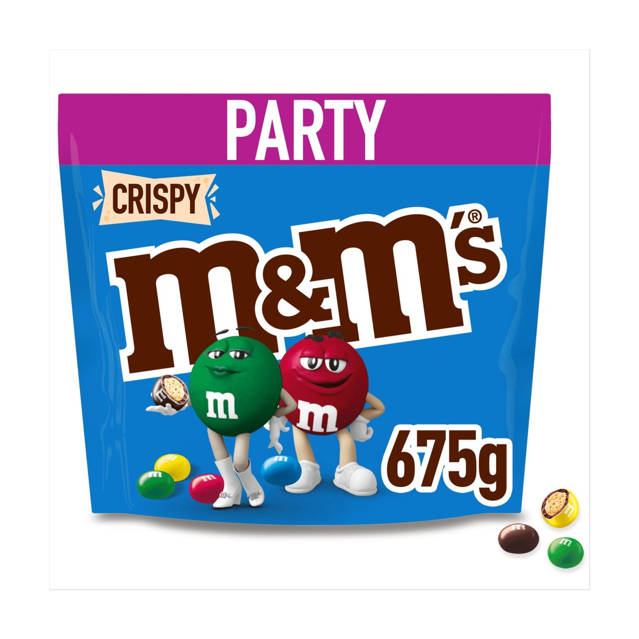 M&M's Crispy Milk Chocolate Party Mix Bulk Snack Bag - Ocado