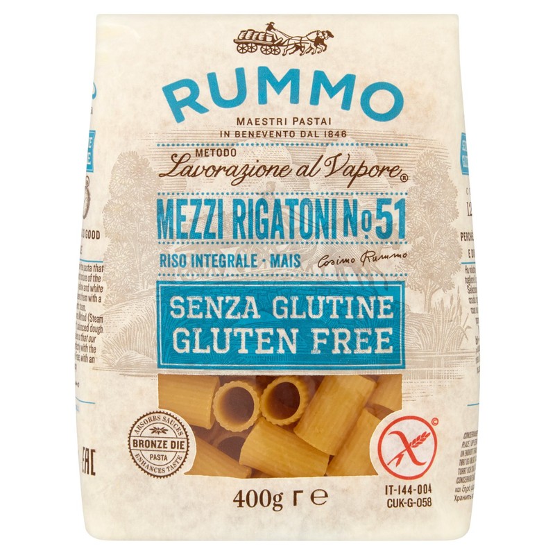 Rummo Gluten Free Mezzi Rigatoni Pasta No.51 - Ocado