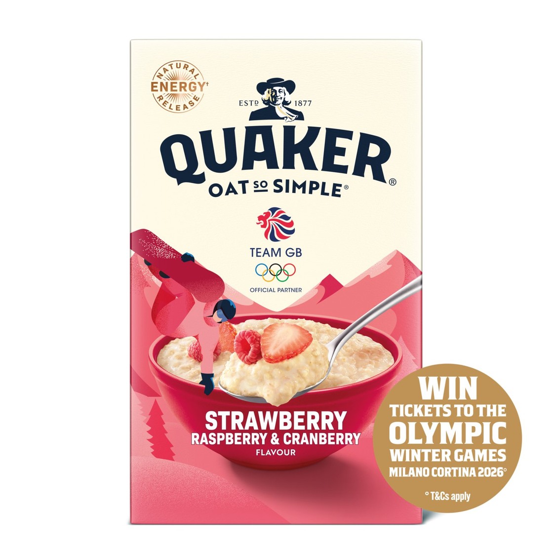 Quaker Oat So Simple Strawberry Raspberry & Cranberry Sachets Cereal ...