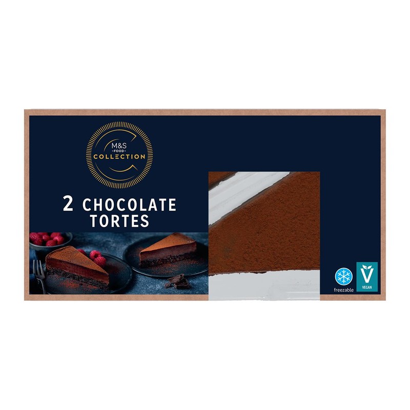 M&S Collection 2 Chocolate Tortes - Ocado
