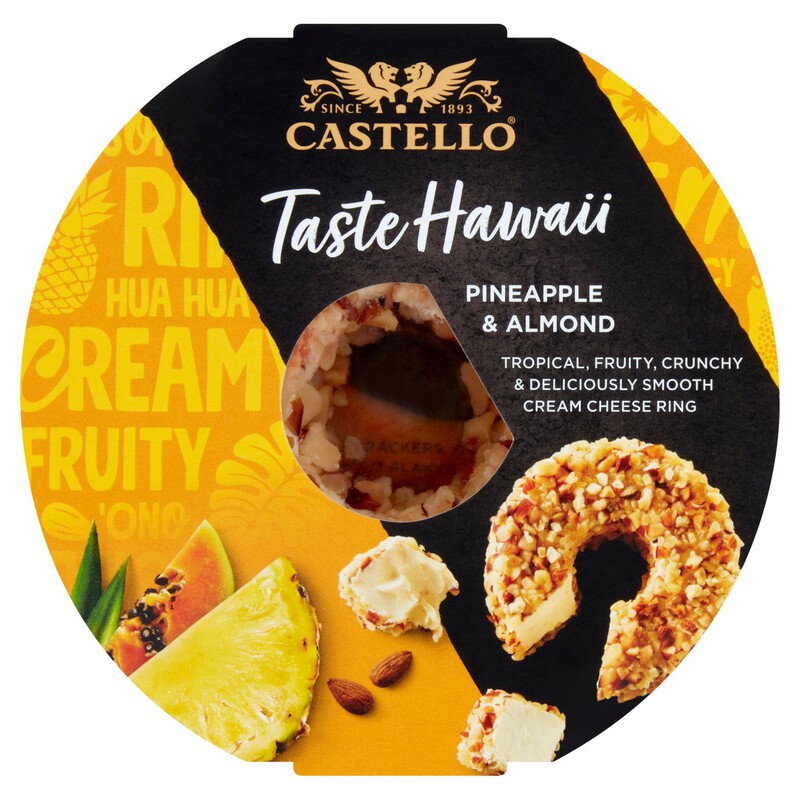Castello Pineapple & Almond cream cheese ring Taste of Hawaii - Ocado