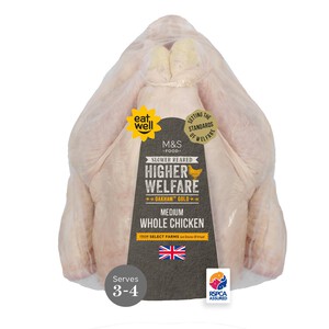 M&S Oakham Gold Medium Whole Chicken - Ocado