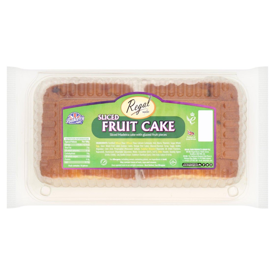 Regal Sliced fruit cake - Ocado