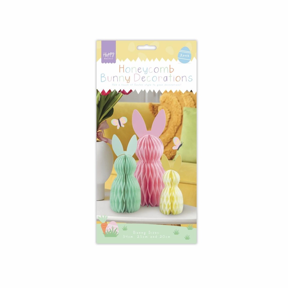 Hoppy Easter Honeycomb Decoration Pack - Ocado