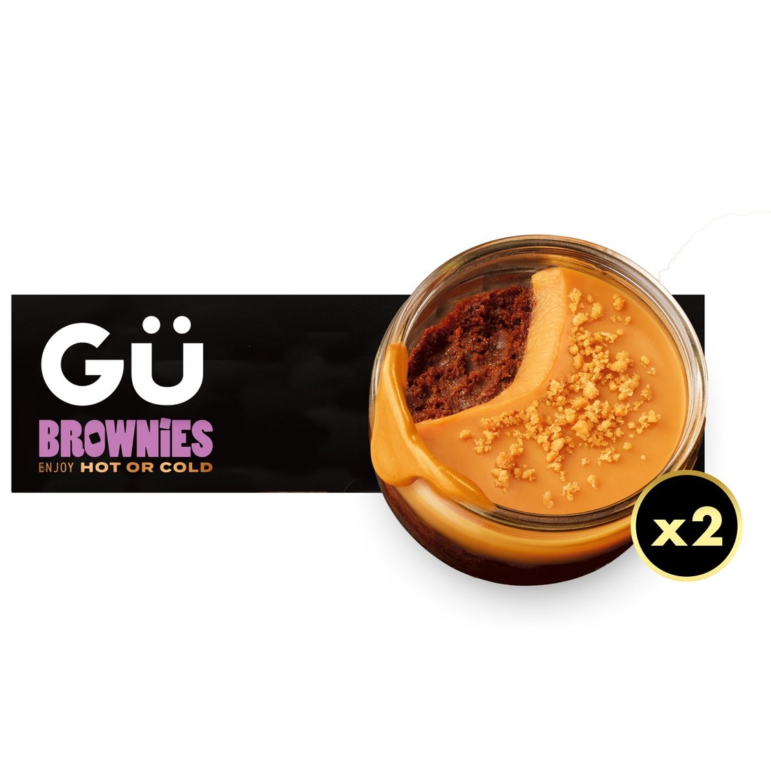 Gu Chocolate & Salted Caramel Brownie Dessert - Ocado