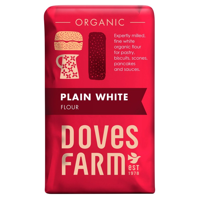 Doves Farm Organic Plain White Flour - Ocado