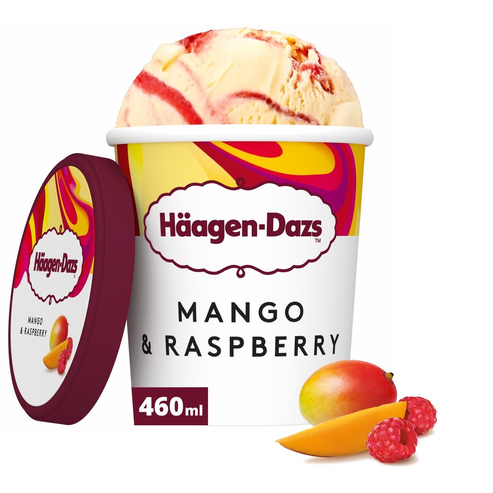 Haagen-Dazs Mango & Raspberry Ice Cream - Ocado