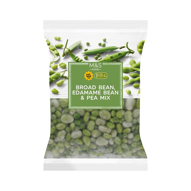 M&S Broad Bean Edamame Bean & Pea Mix Frozen - Ocado