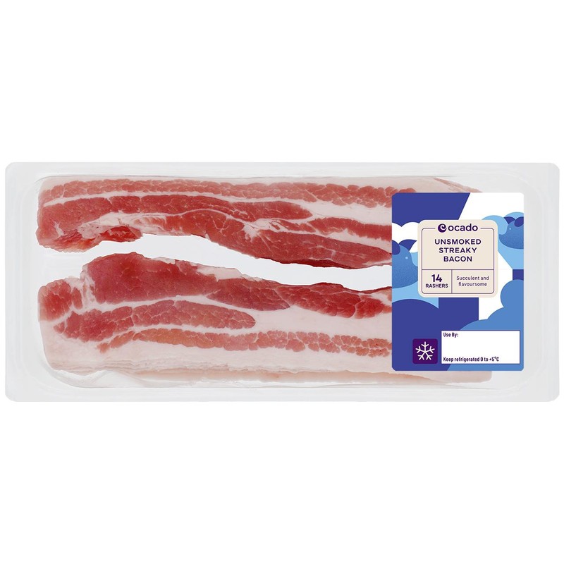 Ocado 14 Unsmoked Streaky Bacon Rashers - Ocado
