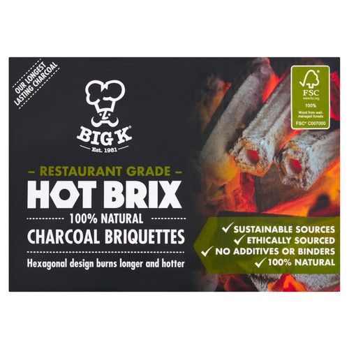 Big K 5KG Hot Brix Grade Briquette - Ocado