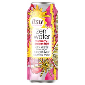Itsu Raspberry and Dragon Fruit Zen Water - Ocado