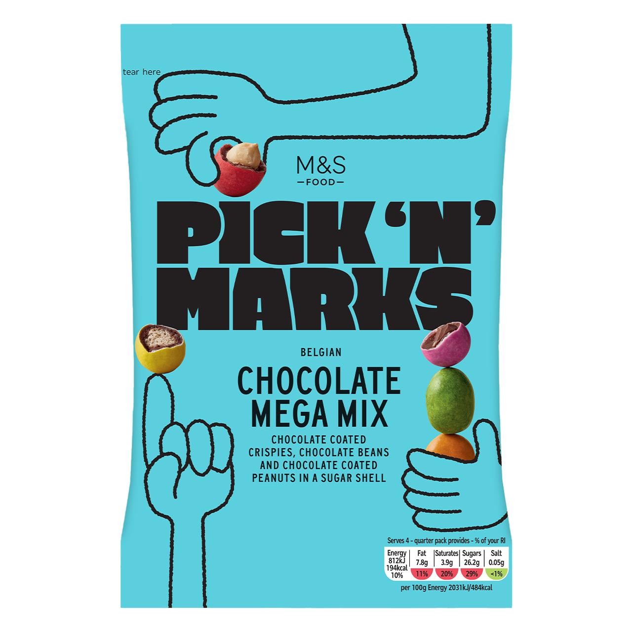 M&S Pick n Marks Belgian Chocolate Mega Mix - Ocado
