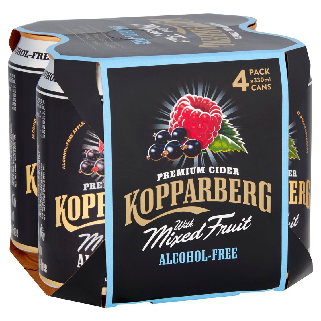 Kopparberg Alcohol Free Mixed Fruit Cider Cans - Ocado